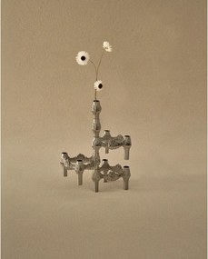 Kovová váza v matně stříbrné barvě (výška 10 cm) Quist – STOFF Nagel