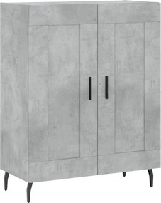 Skříň highboard betonově šedá 69,5x34x180 cm kompozitní dřevo 3189977