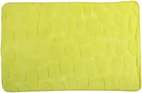 MSV Koupelnová předložka PEBBLES limetková / 50 x 80 cm / PU pěna / pr