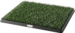 PawHut psí toaleta 63 × 50,5 × 3,5 cm – omyvatelný zásobník s umělou trávou pro štěňata a malé/střední psy, ideální na balkon a do bytu | Aosom