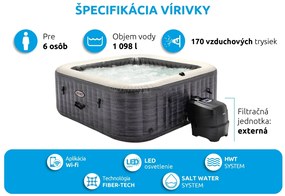 Intex | Vířivý bazén Pure Spa Greystone Deluxe Bubble Spa 6 NP | 11400295