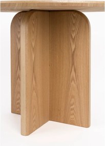 Kulatý jídelní stůl v dekoru dubu ø 120 cm Laurent – White Label