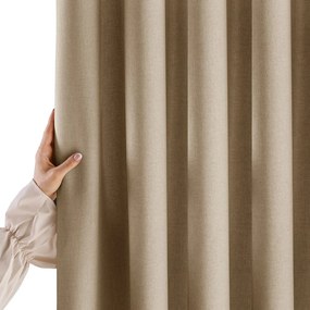 Béžový dimout závěs 200x250 cm Calisto – Filumi