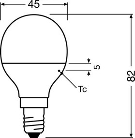 LED žárovka E14 OSRAM CL P FR 5,7W (40W) teplá bílá (2700K)