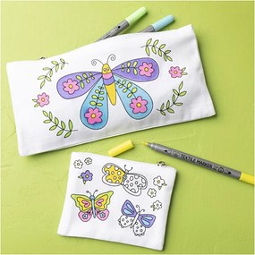 Creativ Company Kreativní sada Mini Craft Kit Textile Colouring Butterflies