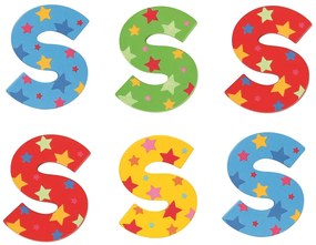 Bigjigs Toys Hvězdičkové písmenko S