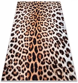 Dywany Luszczow Dětský kusový koberec MIRO 51568.804 pratelný  Leopardí vzor protiskluz, krémová / hnědá Rozměr koberce: 120 x 170 cm