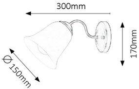 Rabalux 7259 - Nástěnné svítidlo FABIOLA 1xE27/40W/230V bílá