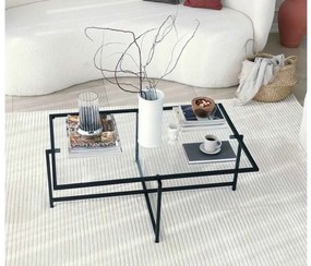 Designový konferenční stolek Vallerie 94 cm černý
