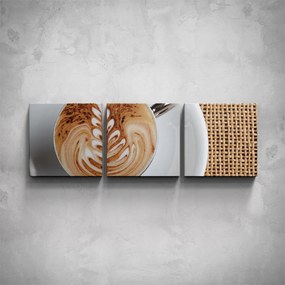 3-dílný obraz - Káva - detail - PopyDesign