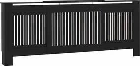 Kryt radiátoru 2 ks Černá 205 x 20,5 x 81,5 cm Kompozitní dřevo 3403238