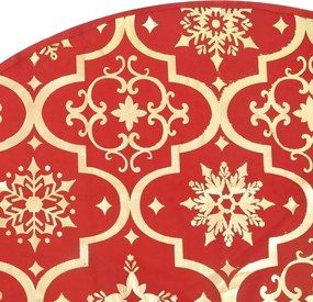 vidaXL Luxusní podložka pod vánoční stromek s punčochou 122 cm [330276] Barva: Šedá