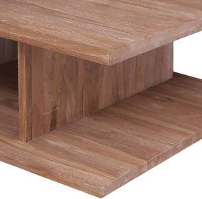 Konferenční stolek 70 x 70 x 30 cm masivní teakové dřevo 287898