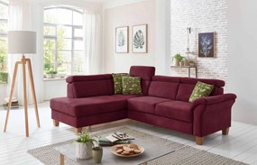 XXXLutz ROHOVÁ SEDAČKA, textil, bordeaux Sit & More - Sedací soupravy - 000144005206