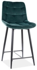 Barová židle Charlie (tmavě zelená). 1050322