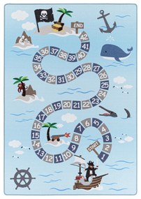 Ayyildiz, Dětský kusový koberec Play 2908 blue, 100x150, modrá, dětský pokoj