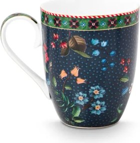 Pip Studio Berry Blues hrnek 350ml, modrý (Porcelánový hrnek 350ml)
