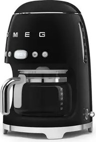 SMEG 50's Retro Style černá / Kávovar na překapávanou kávu / 1050 W /