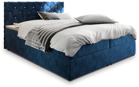 MSL Kontinentální čalouněná postel RIVOL (160 x 200 cm) Barva látky: MAGIC VELVET 2316