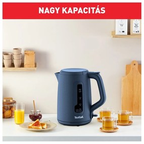 Tmavě modrá plastová rychlovarná konvice 1,7 l KO2M0410 – Tefal
