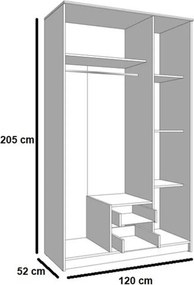 Skříň Simple 3D+2š nymfaea alba