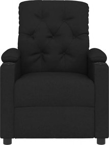 Polohovací křeslo černé textil 339104