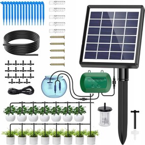 Solární Zavlažovací Systém, Který Dokáže Zalít 15 Květináčů S Rostlinami
