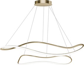 Toolight Toolight, závěsná lampa 80cm, 61W, 3000K, LHJ017-CP2, zlatá, OSW-50007