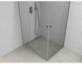 Mexen Roma Duo sprchový kout s otočnými dveřmi 90 x 70 cm, Průhledné, Chromovaná - 854-090-070-02-00