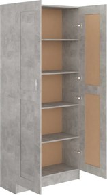 vidaXL Knihovna 82,5x30,5x185,5 cm dřevotříska [802736] Barva: Betonová šedá