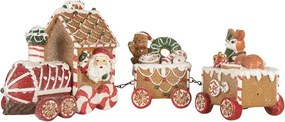 Vánoční perníkový vláček se Santou Gingerbread Train - 33*10*15 cm