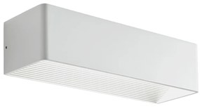 Redo 01-1342 nástěnné LED svítidlo Duel matně bílé, 10W, 3000K, 30cm