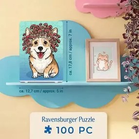 RAVENSBURGER Puzzle se stojánkem Corgi / 100 dílků / od 10 let