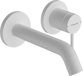 Hansgrohe Tecturis S, páková umyvadlová baterie EcoSmart+ pod omítku s výtokem 165 mm, bílá matná, HAN-73350700