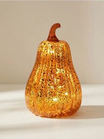 Sinsay - Skleněná dekorativní LED lampička ve tvaru dýně - oranžová