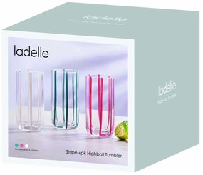 Sklenice v sadě 4 ks 450 ml Stripe – Ladelle