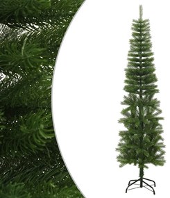 344646 vidaXL Umělý úzký vánoční stromek se stojanem 210 cm PE