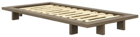 Hnědá jednolůžková postel z borovicového dřeva s roštem 90x200 cm Japan – Karup Design