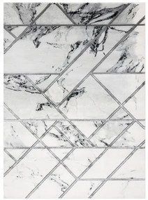koberec EMERALD výhradní 0085 glamour, stylový mramor, geometrický bí velikost 160x220 cm | krásné koberce cz