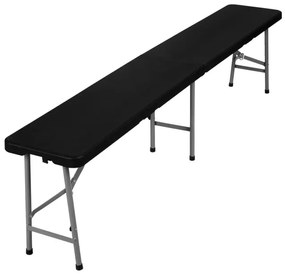 Zahradní lavice 180 cm černá