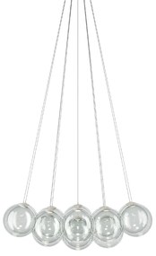 Lodes 22123 0027 Random Cloud 14 ø23, závěsné svítidlo LED 14 x 5W 2700K, čiré sklo, rozměr 103x91cm