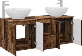 Sada koupelnových skříněk 3 ks Staré dřevo 49,5 x 44,5 x 65 cm 3405705
