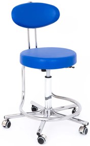 KOVONAX Ordinační stolička Formex Čalounění: Látka DINO, Barva látky: DINO D8033, Povrchová úprava (barva): Chrom