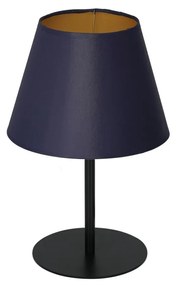 Luminex Stolní lampa ARDEN 1xE27/60W/230V pr. 20 cm fialová/zlatá LU3578