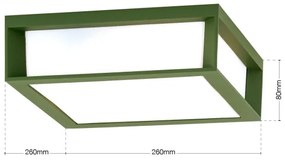 Orion - Venkovní svítidlo HENRY 2xE27/15W/230V IP44 zelená