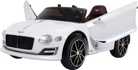 HOMCOM Dětské elektrické autíčko Bentley GT v licenci s dálkovým ovládáním, 2 x 390 motorů, bílé, 108 x 60 x 43 cm, pro děti
