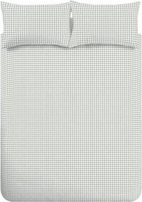 Zelené 3dílné povlečení na dvoulůžko 200x200 cm Bamford Gingham Check – Catherine Lansfield