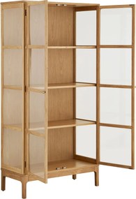 House Nordic Prosklený kabinet ZAMORA 180x90cm dub 3001502