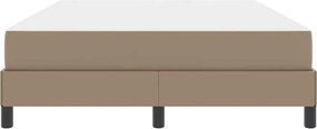 Rám postele s matrací Cappuccino 140 x 200 cm textil 3398637