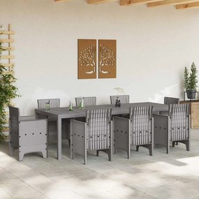 Zahradní stůl Světle šedá 250 x 100 x 73 cm polyratan 3378519